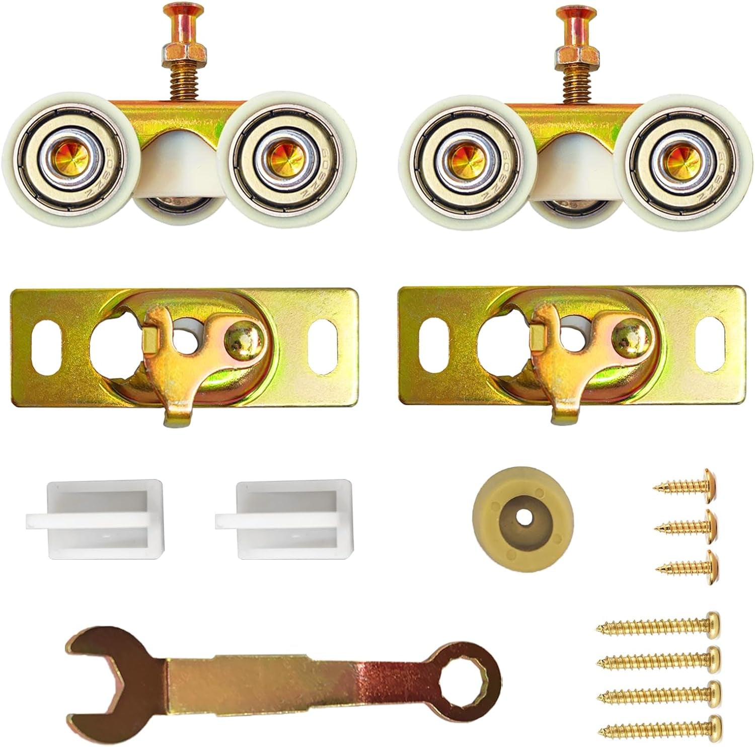 2 Pack Pocket Door Frame Roller,Sliding Pocket Door Top Hanger Rollers ...